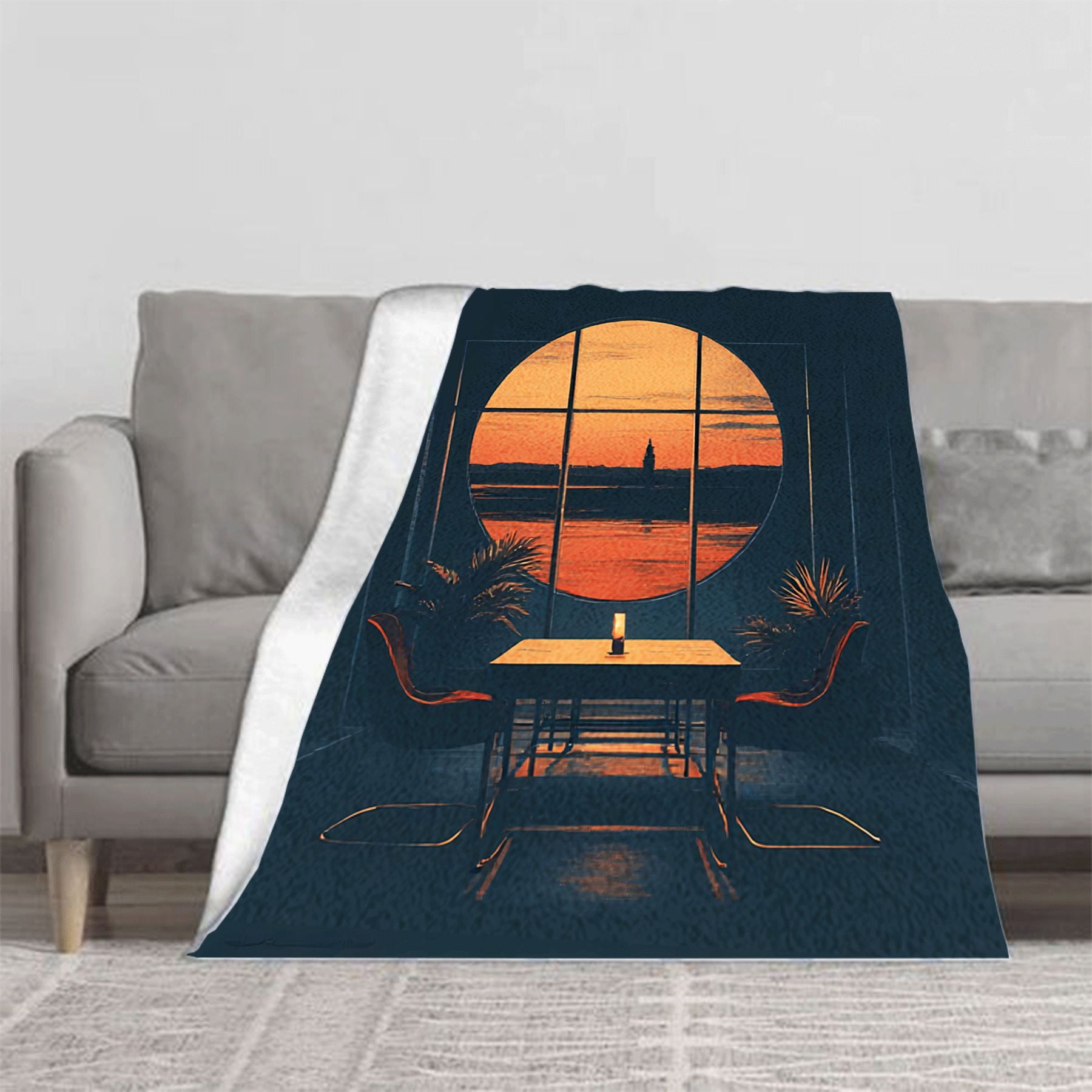 Durable Soft & Warm Flannel Blanket - Cozy Minimalist Design for Sofa ...