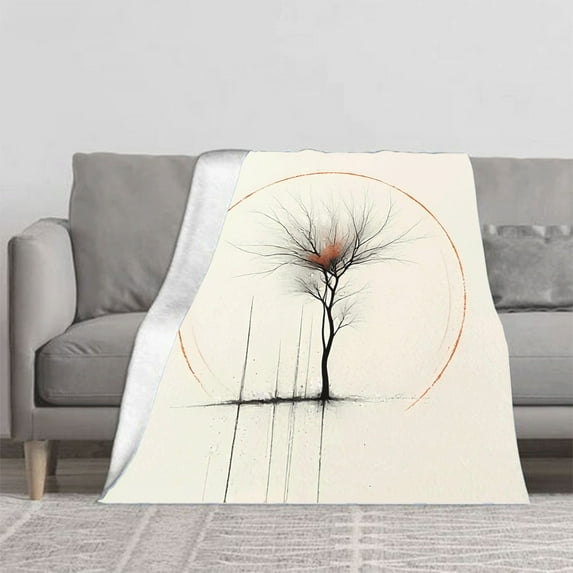 Durable Soft & Warm Flannel Blanket - Cozy Minimalist Design with ...