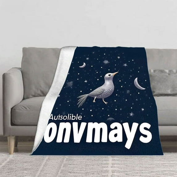 Durable Soft & Warm Flannel Blanket - Cozy Night Sky Design with Stars ...