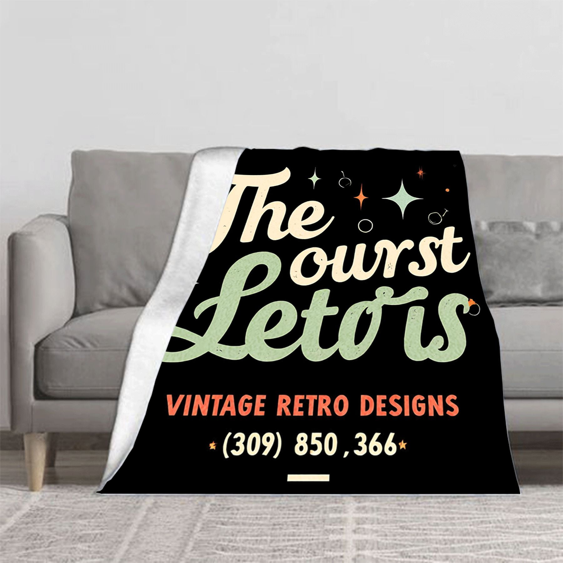 Durable Soft & Warm Flannel Blanket - Cozy Pastel Star Pattern Perfect ...