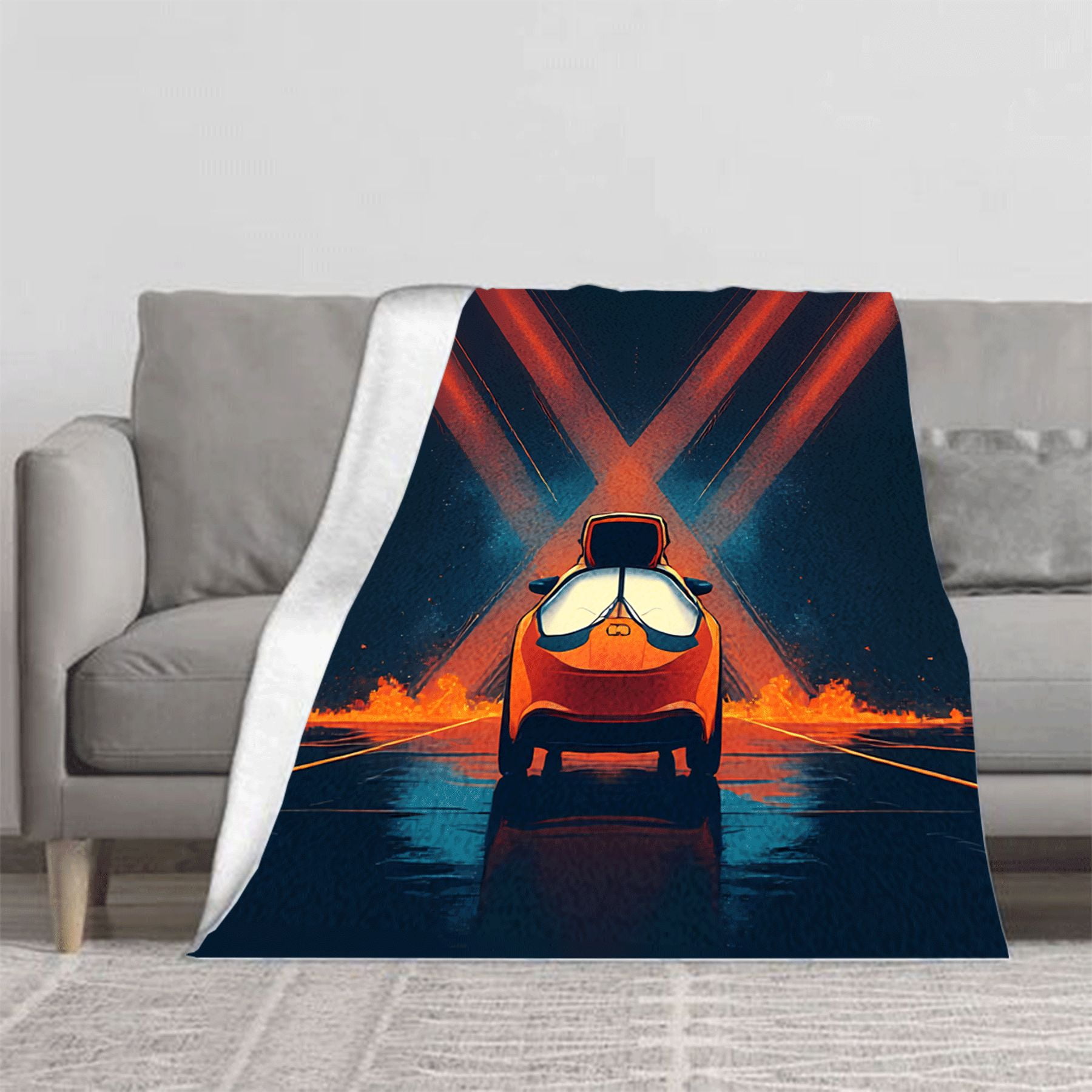 Durable Soft & Warm Flannel Blanket - Cozy Patterned Design for Sofa ...