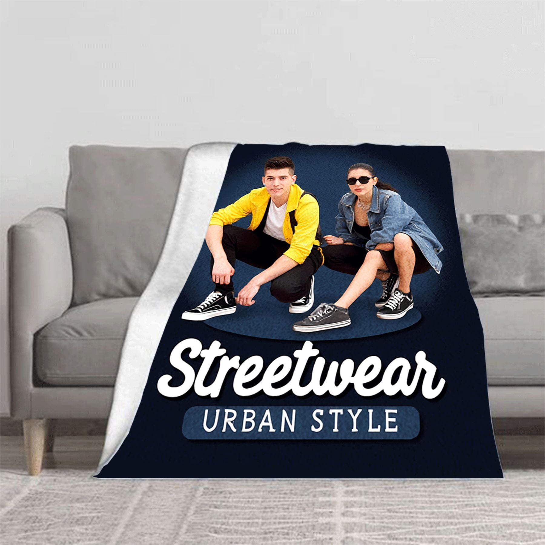 Durable Soft & Warm Flannel Blanket - Cozy Patterned Throw for Sofa ...