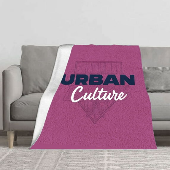 Durable Soft & Warm Flannel Blanket - Cozy Purple Textured Design ...