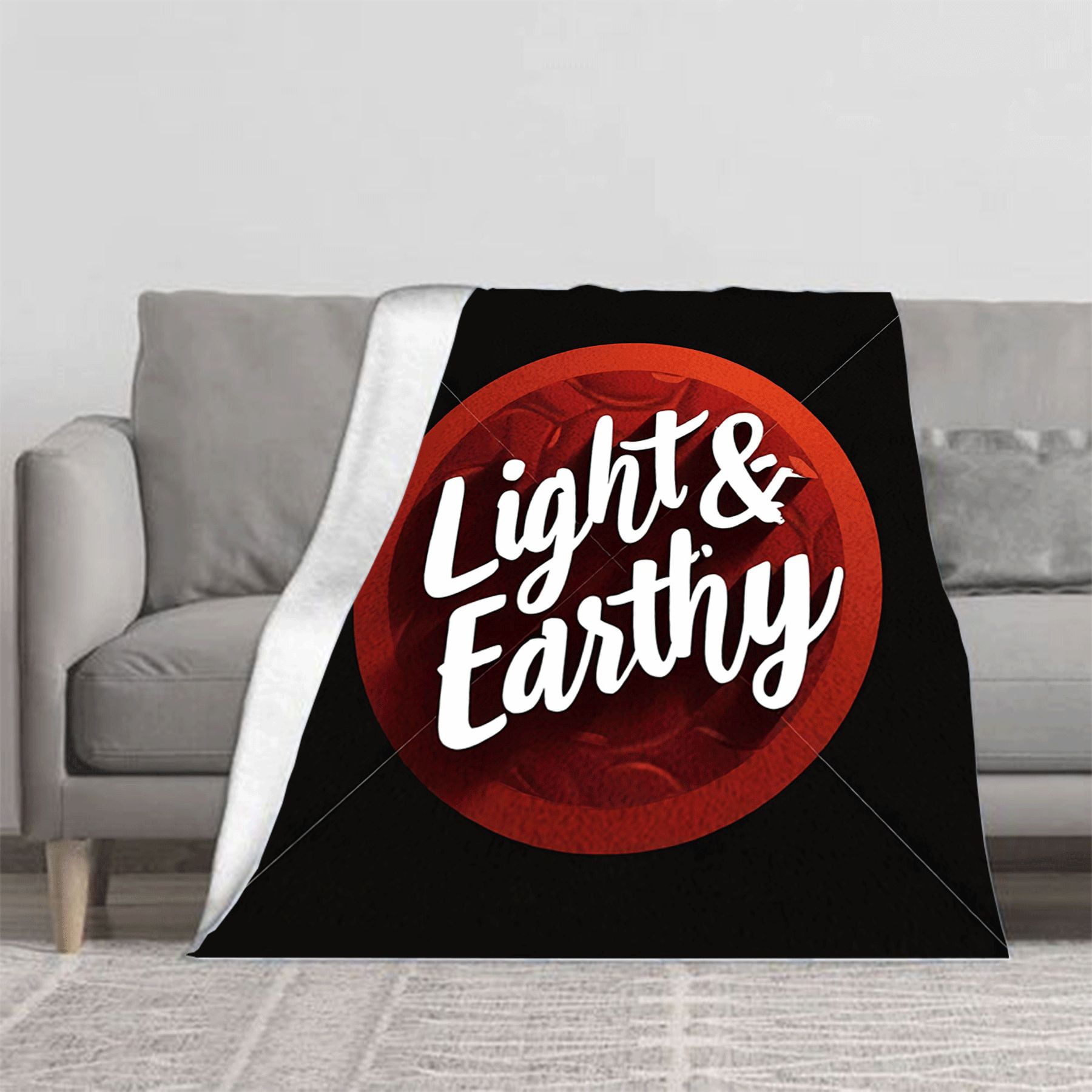 Durable Soft & Warm Flannel Blanket - Cozy Red Gradient Design Perfect ...