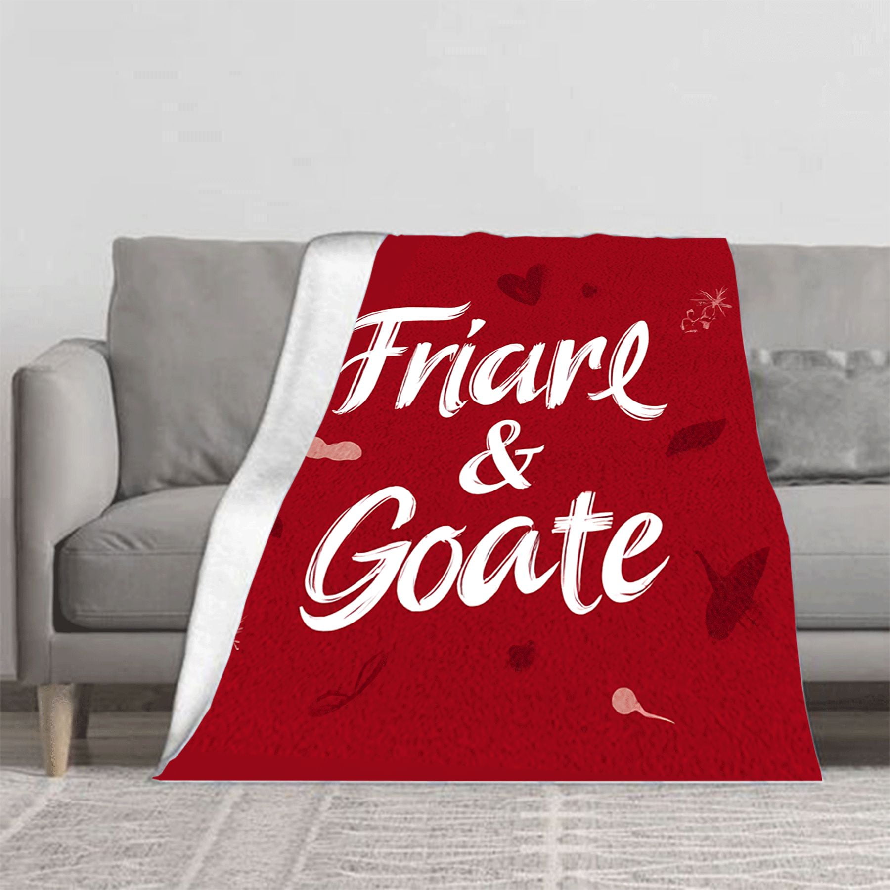 Durable Soft & Warm Flannel Blanket - Cozy Red Textured Design with ...