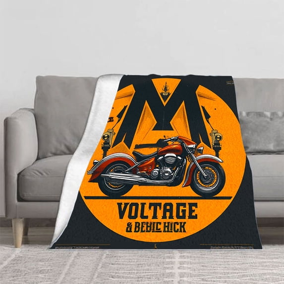 Durable Soft & Warm Flannel Blanket - Cozy Retro Design with Vintage ...