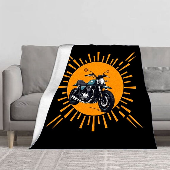 Durable Soft & Warm Flannel Blanket - Cozy Retro - Futuristic Design ...