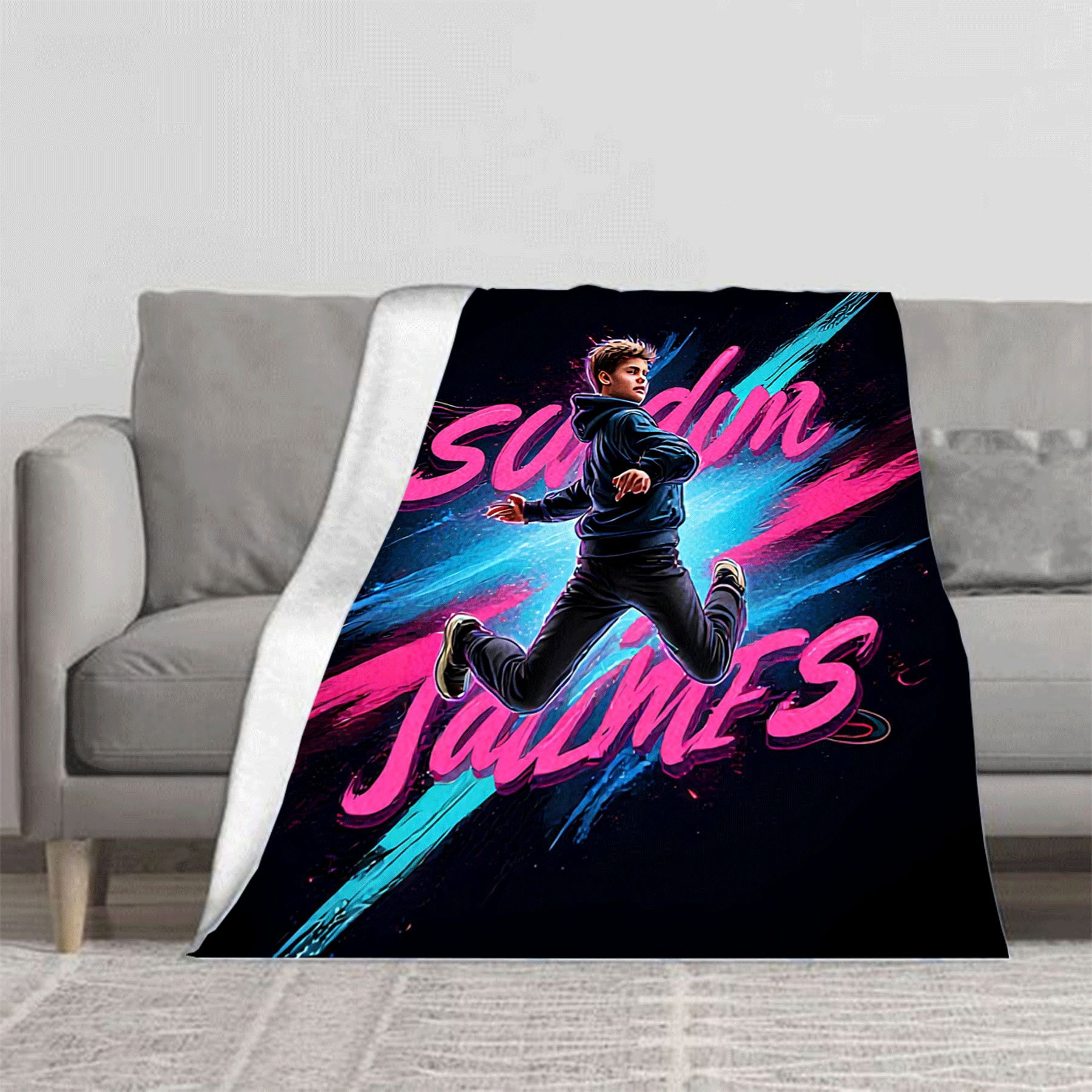 Durable Soft & Warm Flannel Blanket - Cozy Sofa & Travel Blanket with ...