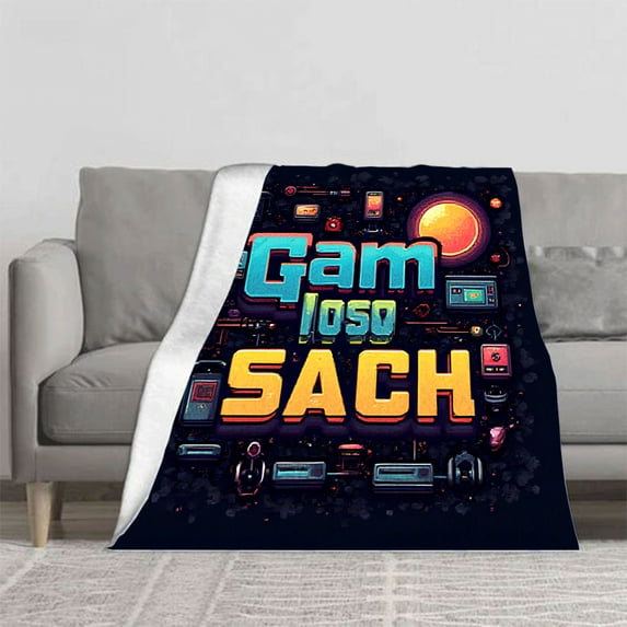 Durable Soft & Warm Flannel Blanket - Cozy Space-Themed Design for Sofa ...