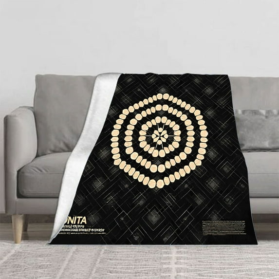 Durable Soft & Warm Flannel Blanket - Cozy Star - Patterned Design with ...