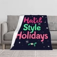 Durable Soft & Warm Flannel Blanket - Cozy Starry Night Design for Sofa ...
