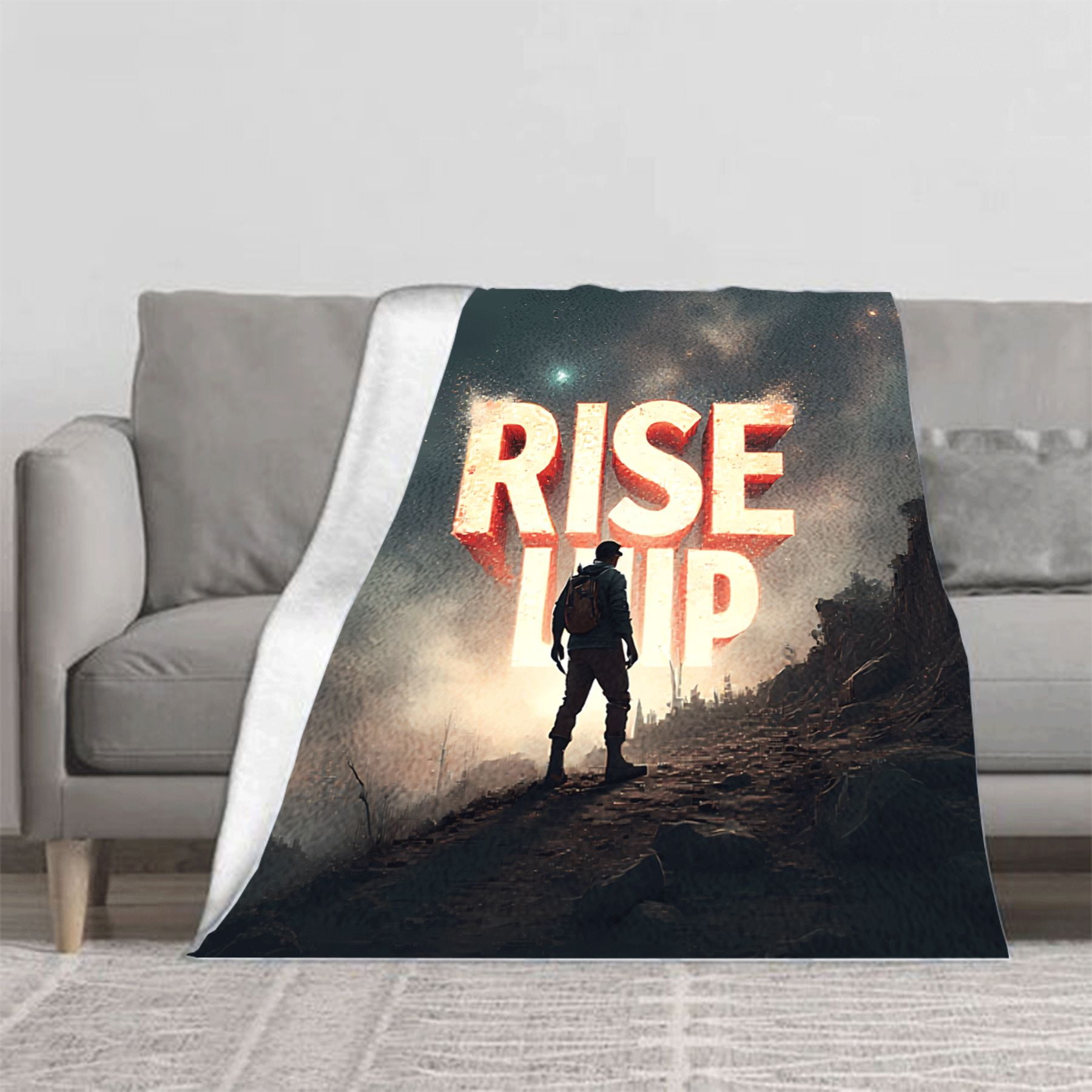 Durable Soft & Warm Flannel Blanket - Cozy Starry Sky Design for Sofa ...