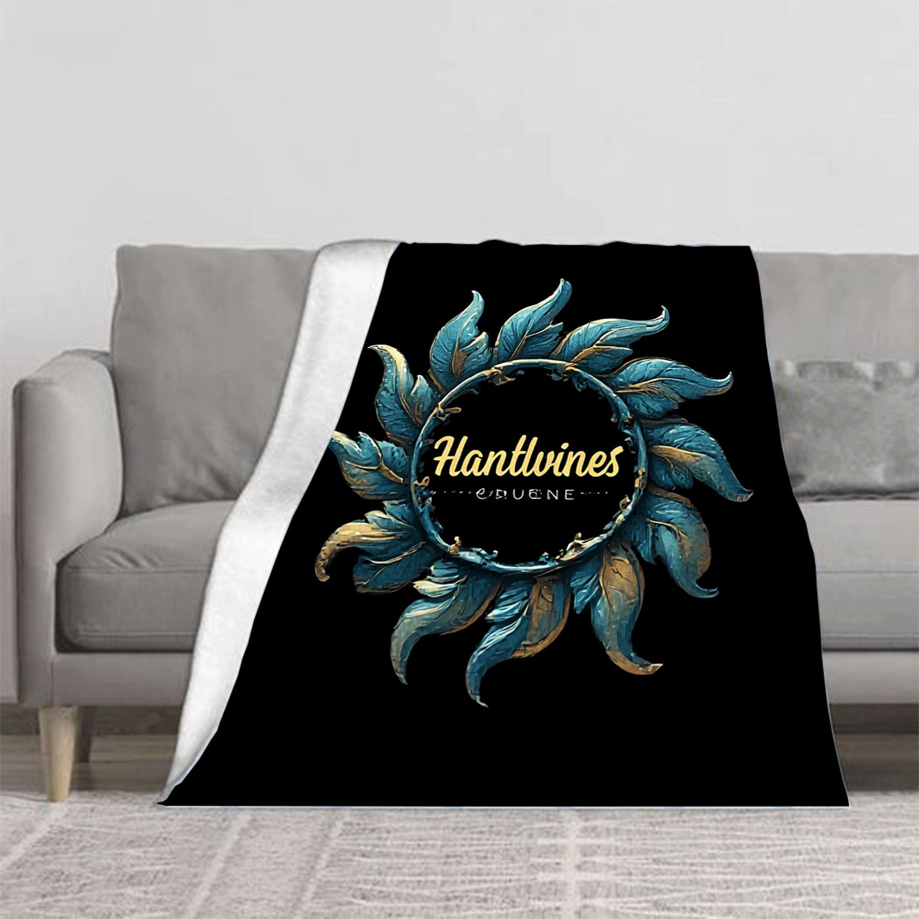 Durable Soft & Warm Flannel Blanket - Cozy Sun - Patterned Design in ...