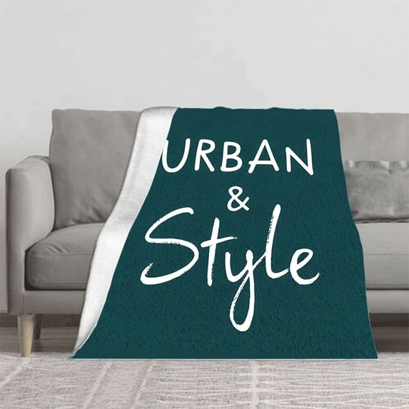 Durable Soft & Warm Flannel Blanket - Cozy Teal Design for Sofa Travel ...