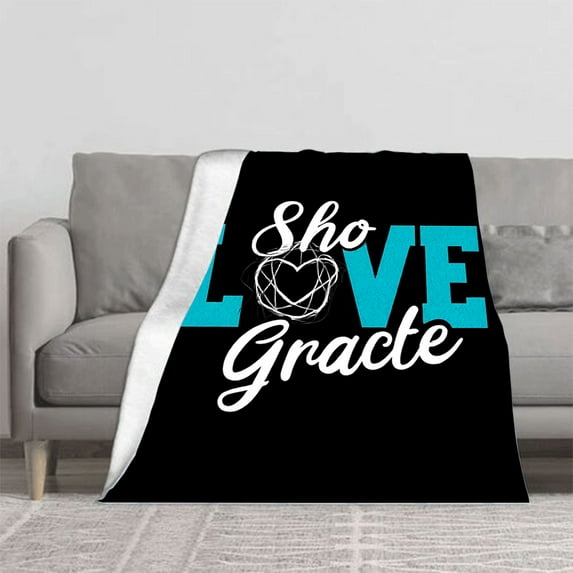 Durable Soft & Warm Flannel Blanket - Cozy Teal & White Heart Design ...