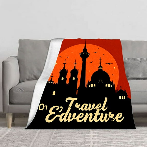 Durable Soft & Warm Flannel Blanket - Cozy Travel & Sofa Blanket with ...