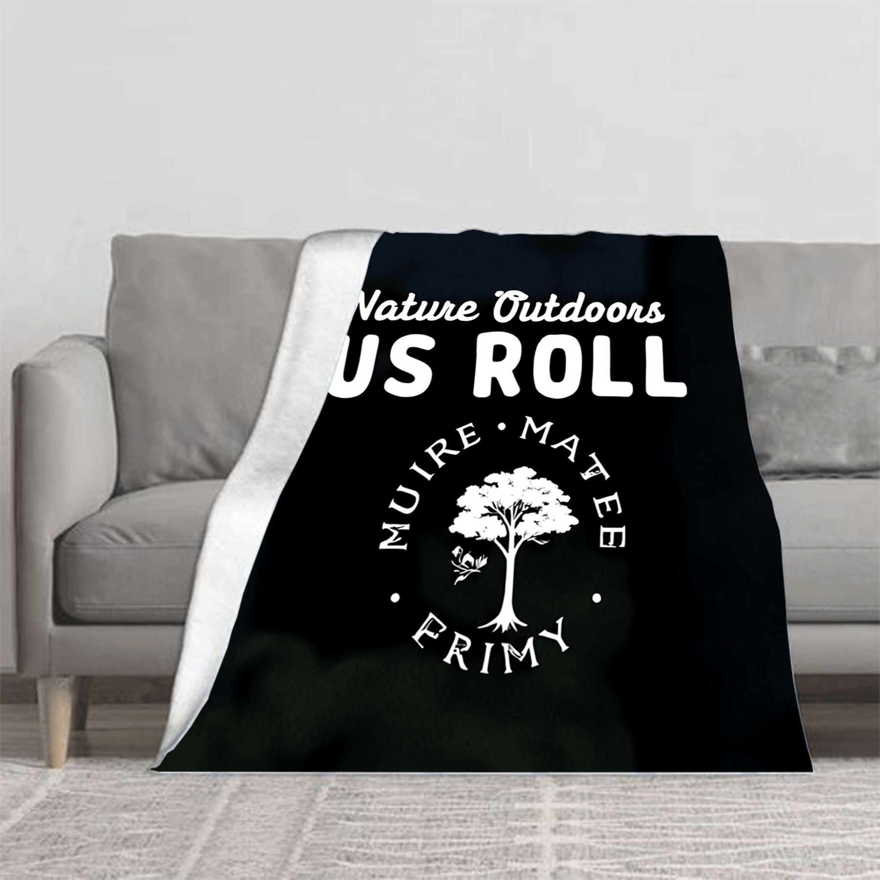 Durable Soft & Warm Flannel Blanket - Cozy Tree Pattern Design for Sofa ...