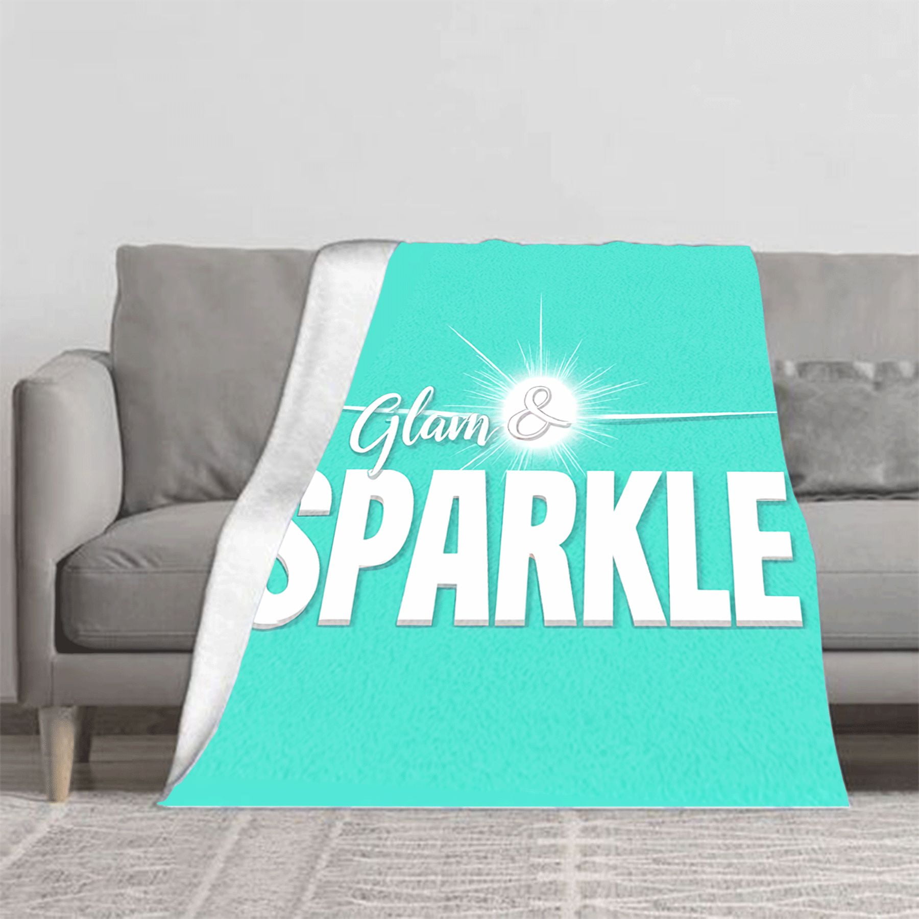 Durable Soft & Warm Flannel Blanket - Cozy Turquoise Design with ...