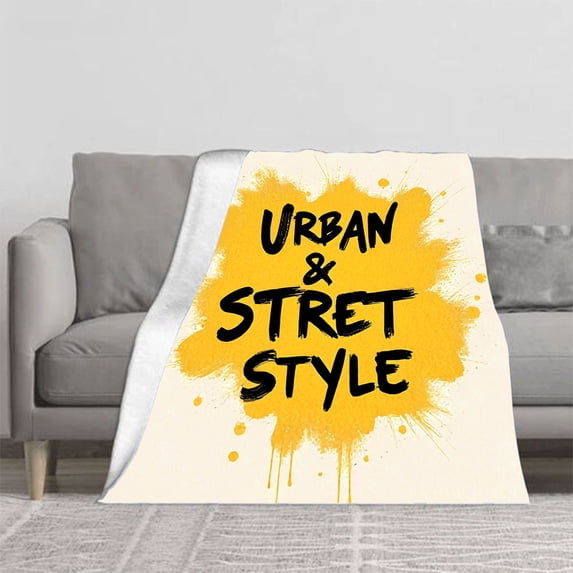 Durable Soft & Warm Flannel Blanket - Cozy Urban Style Design Perfect ...