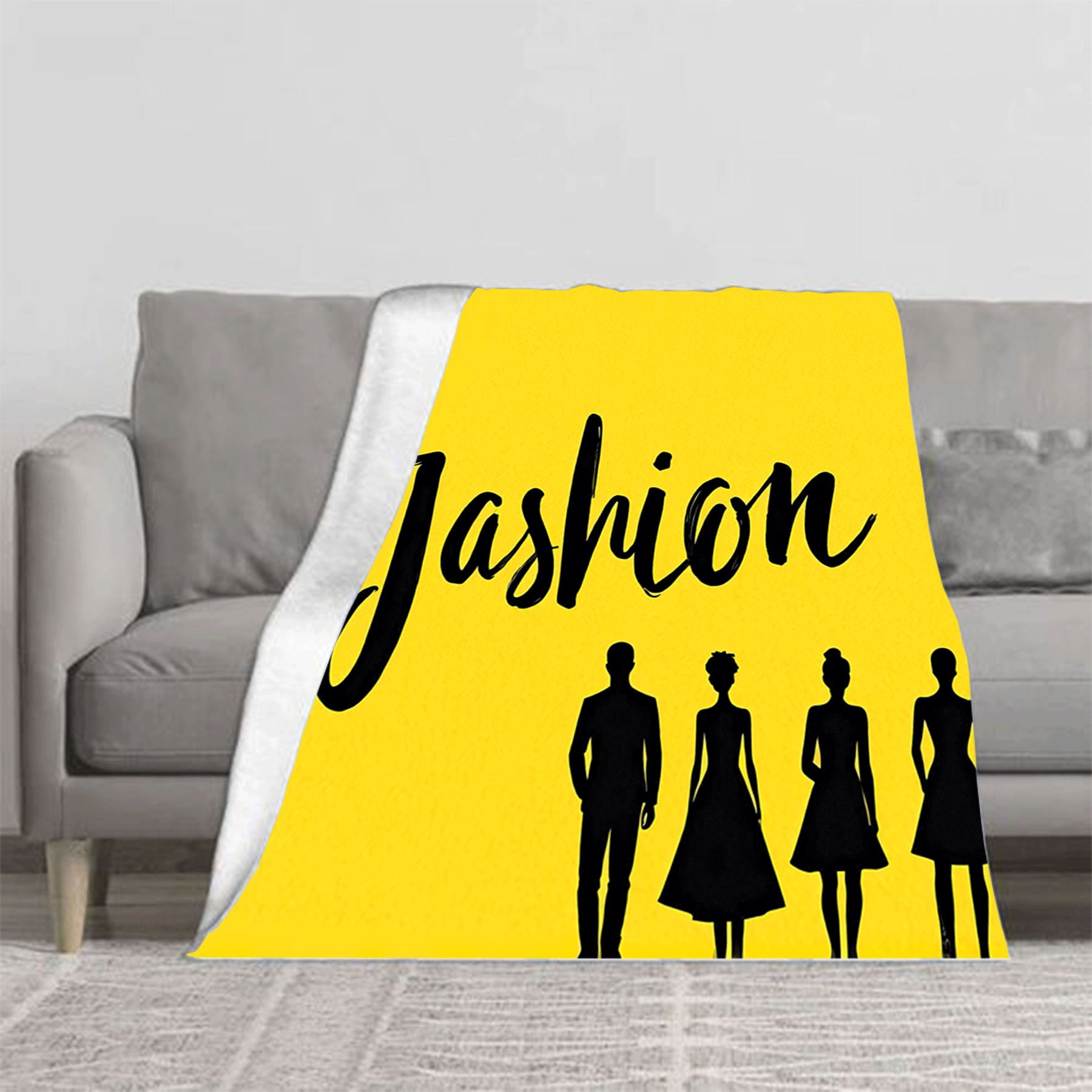 Durable Soft & Warm Flannel Blanket - Cozy Yellow Fashion Design ...