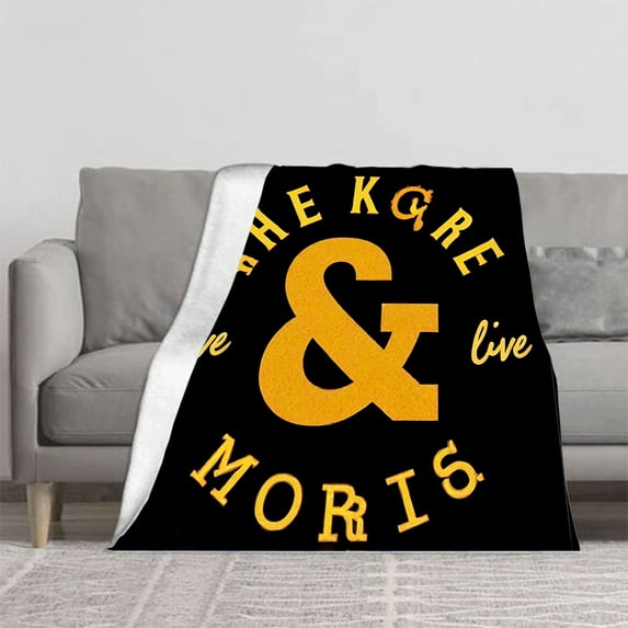 Durable Soft & Warm Flannel Blanket - Cozy Yellow Text Design for Sofa ...