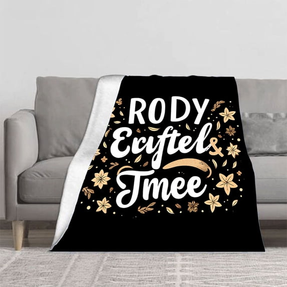 Durable Soft & Warm Flannel Blanket - Elegant Beige & Brown Floral ...