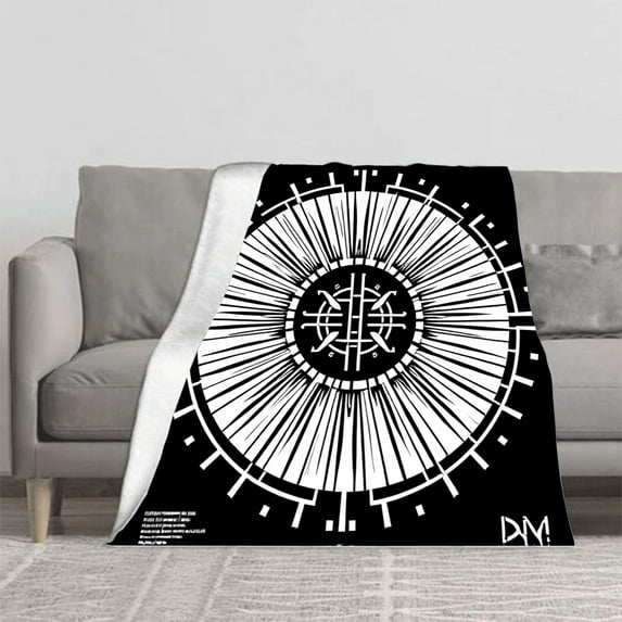 Durable Soft & Warm Flannel Blanket - Minimalist Black & White ...