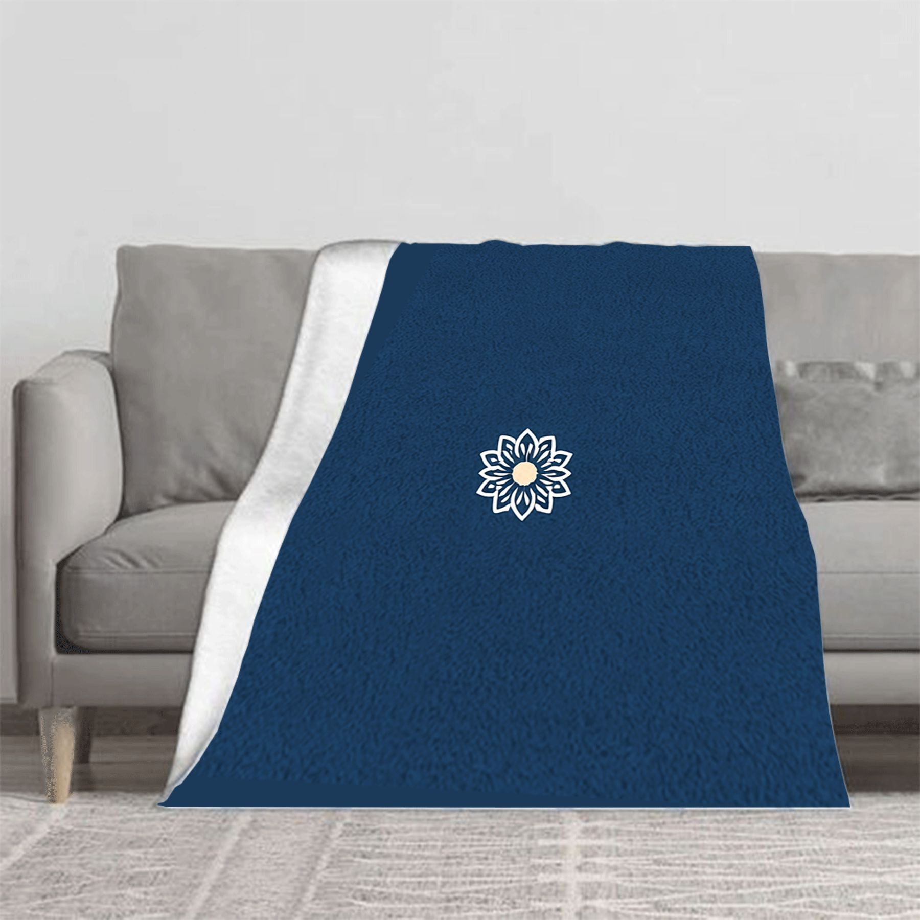 Durable Soft & Warm Flannel Blanket - Minimalistic Design with Elegant ...