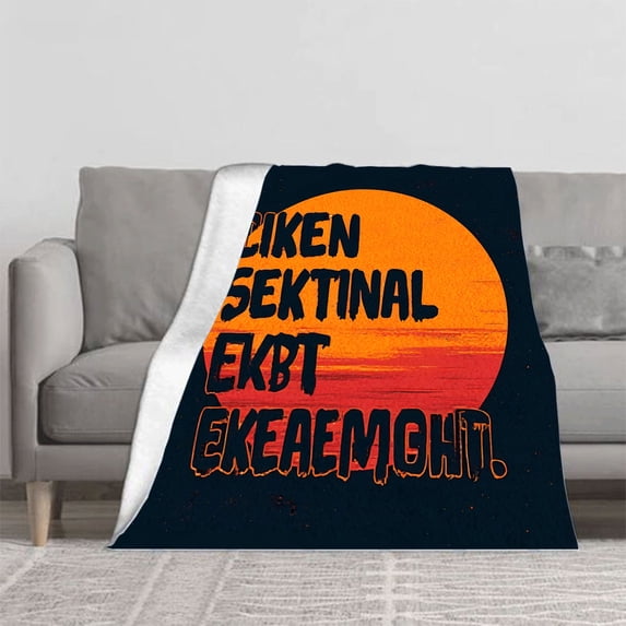 Durable Soft & Warm Flannel Blanket - Retro Artistic Design Cozy for ...