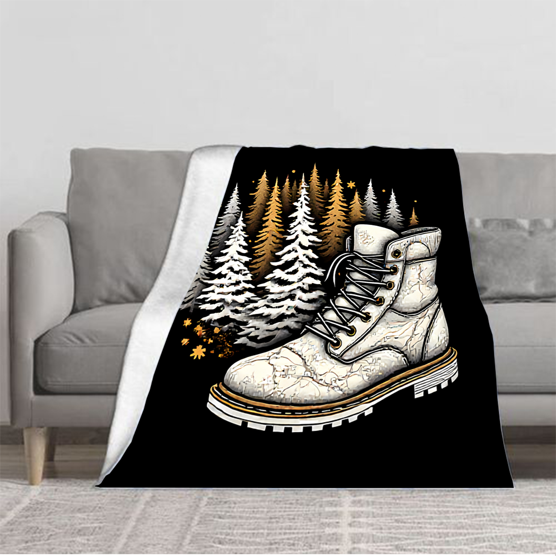 Durable Soft and Warm Flannel Blanket - Cozy Design with Intricate ...