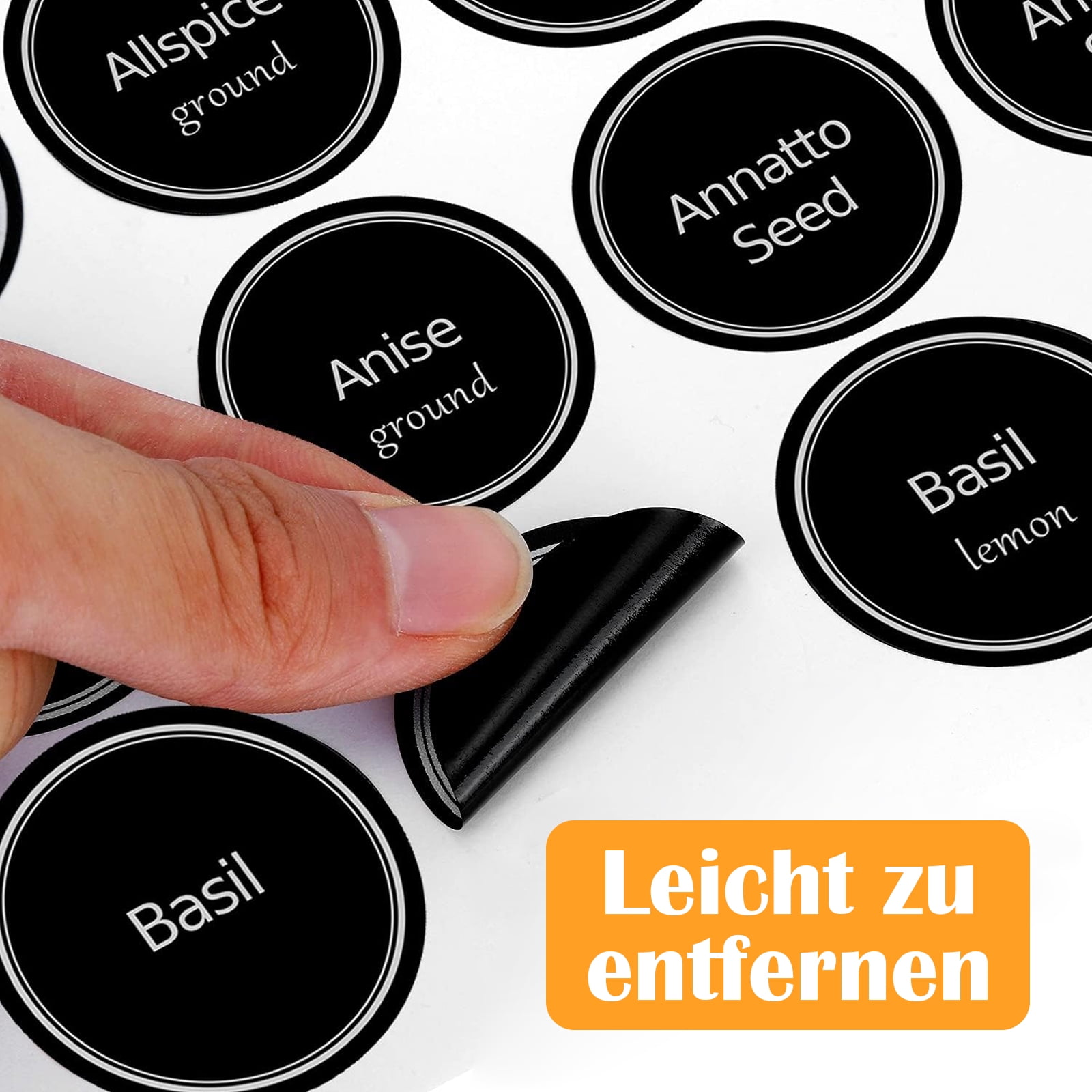 Durable Spice Jar Labels, Heavyweight Vinyl Chalkboard Custom Stickers ...