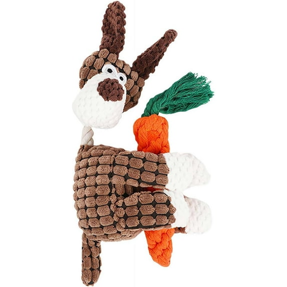 Durable Squeaky Plush Dog Toys for Aggressive Chewers, Bite Resistant ...