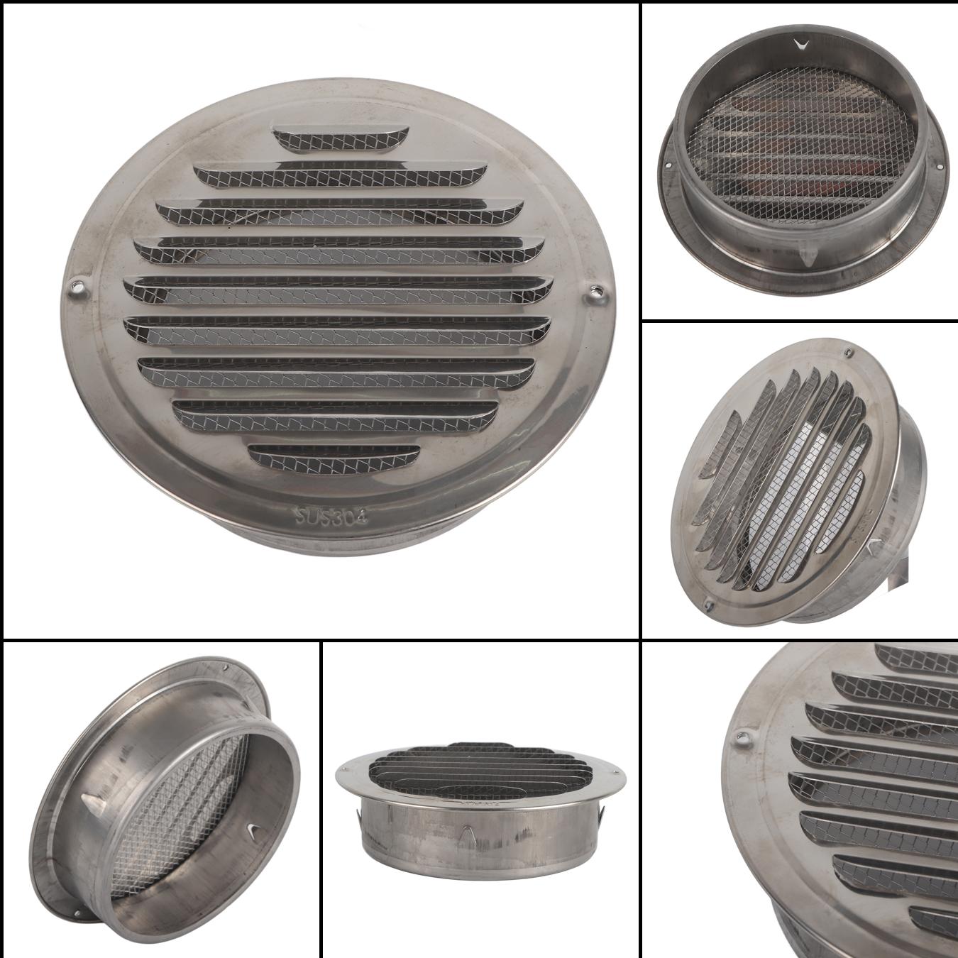 Durable Stainless Steel Air Vent Cover, Weatherproof Round Duct For ...