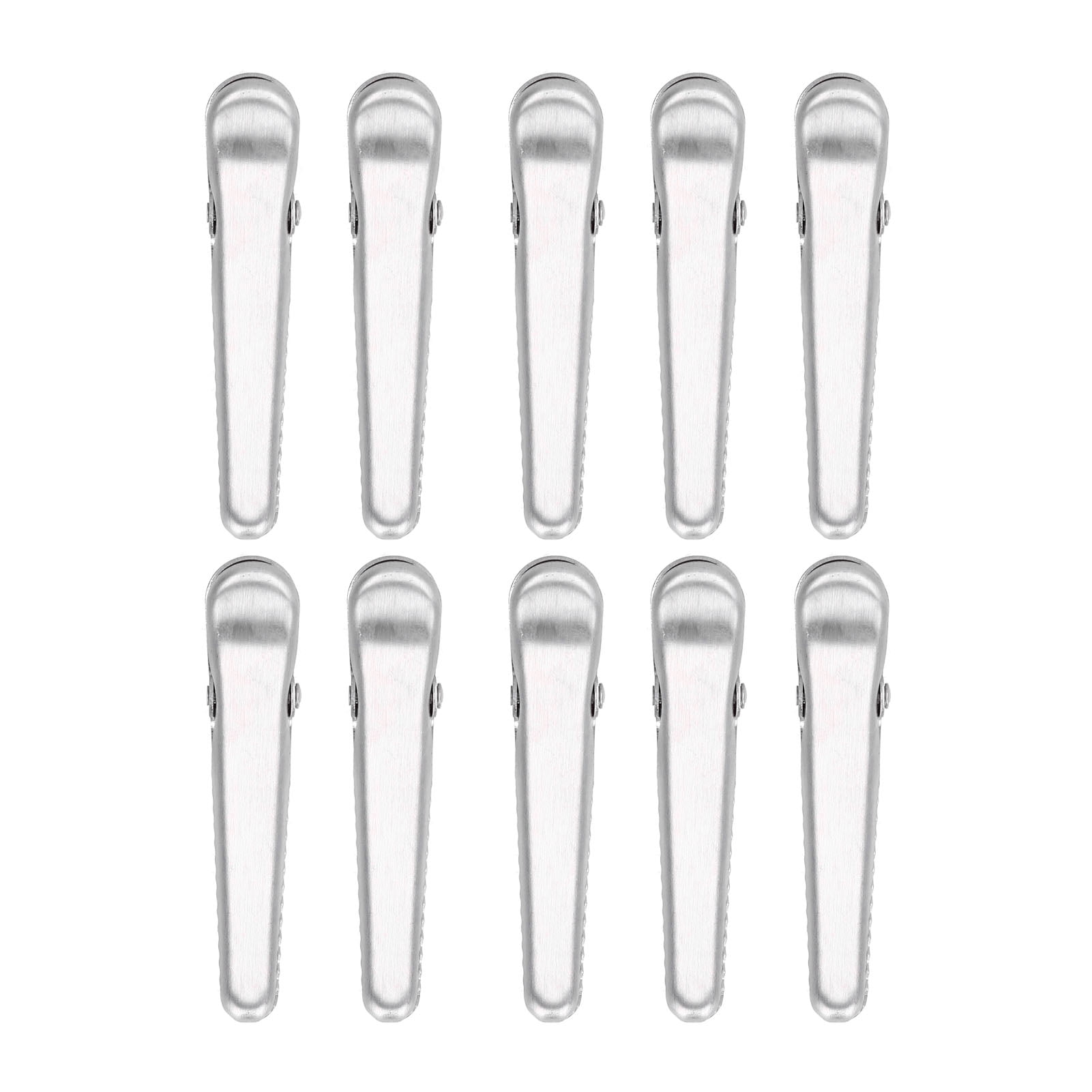 Durable Stainless Steel Bag Clips, Keeps Food , Easy Spring Grip, 10ct ...