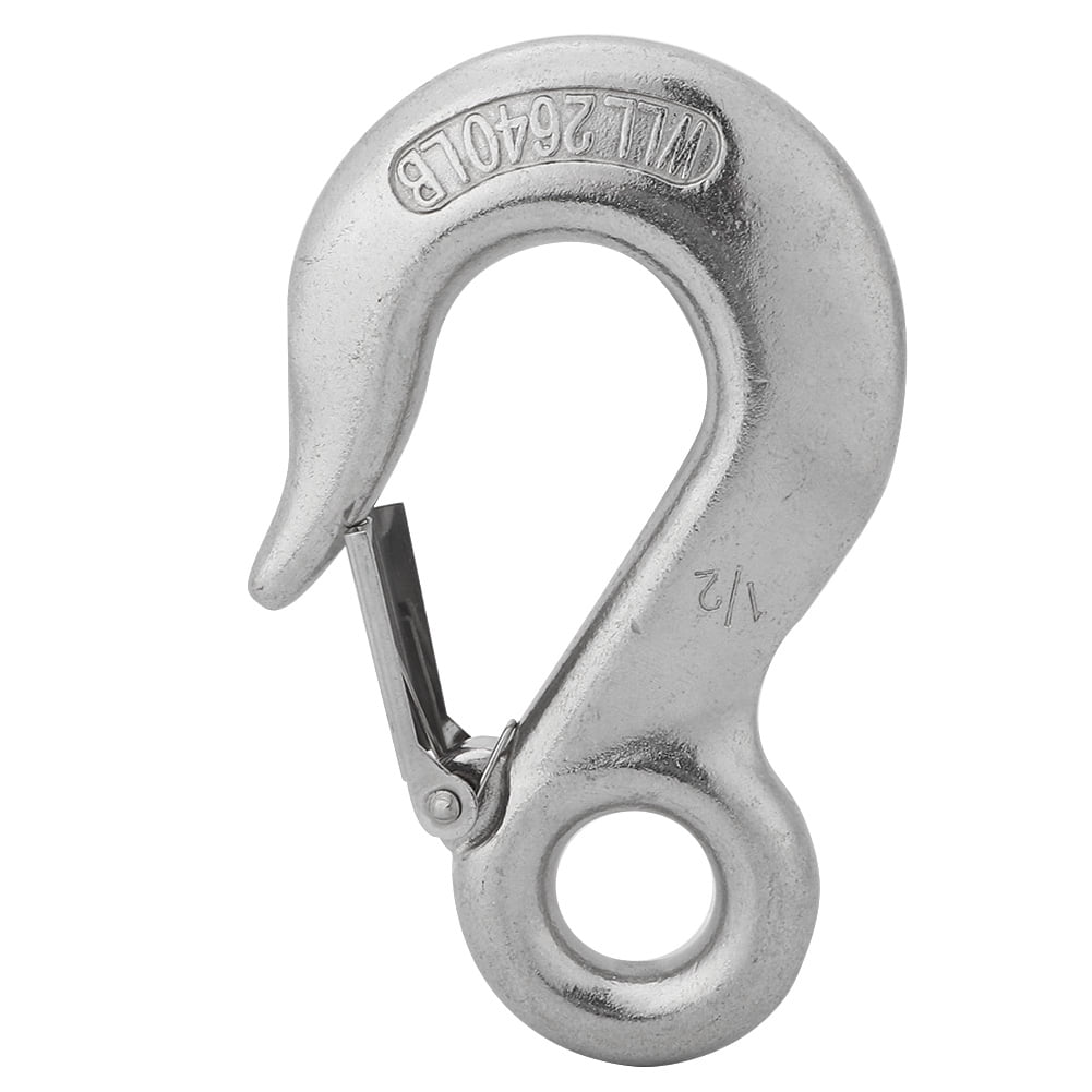 Durable Stainless Steel Clevis Slip Hook with Safety Latch Rowing Boat ...