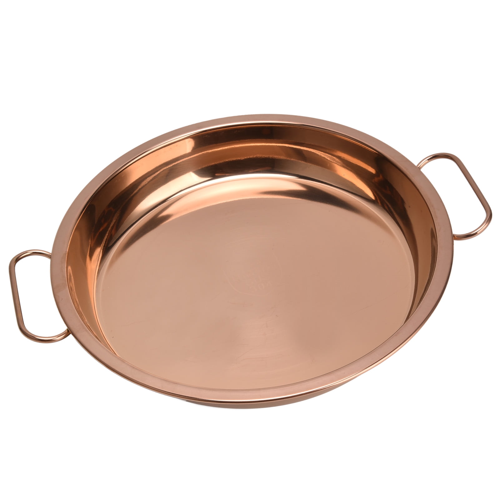 Durable Stainless Steel Dinner Plate, 9.4 Inch Round Dish For Safe ...