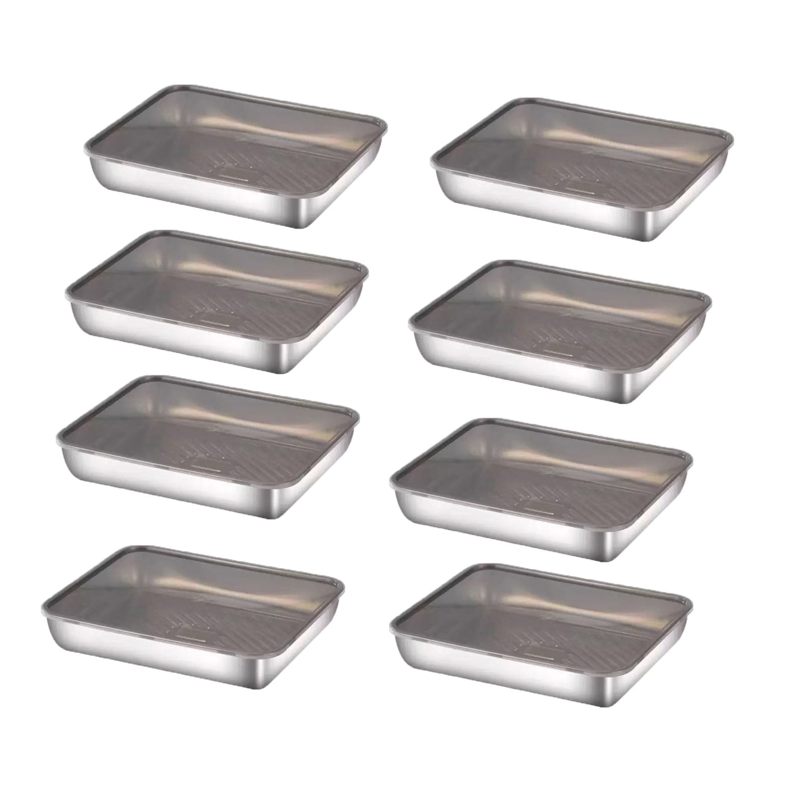 Durable Stainless Steel Kitchen and Bathroom Organizer Tray with Black ...
