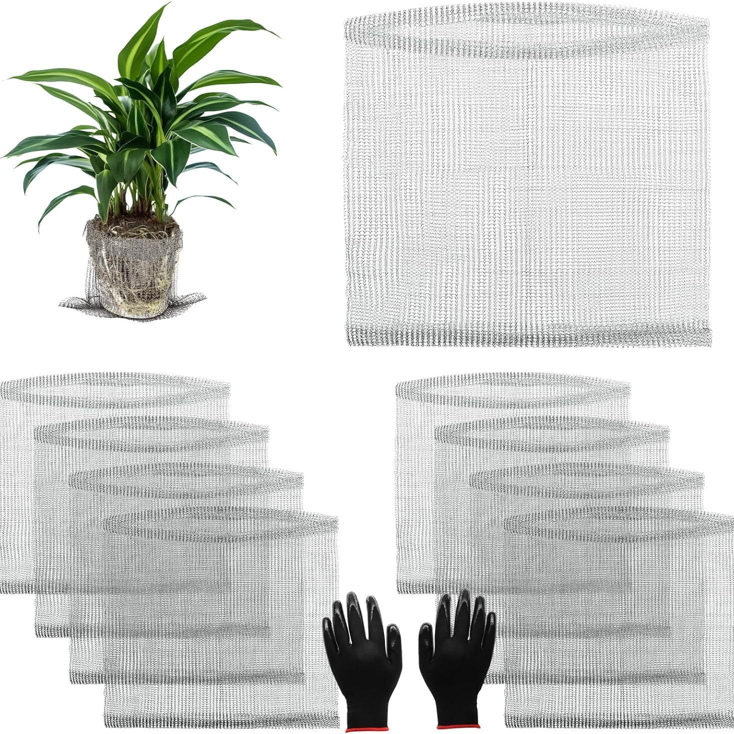 Durable Stainless Steel Plant Root Protection Mesh Bag - Rodent, Insect ...