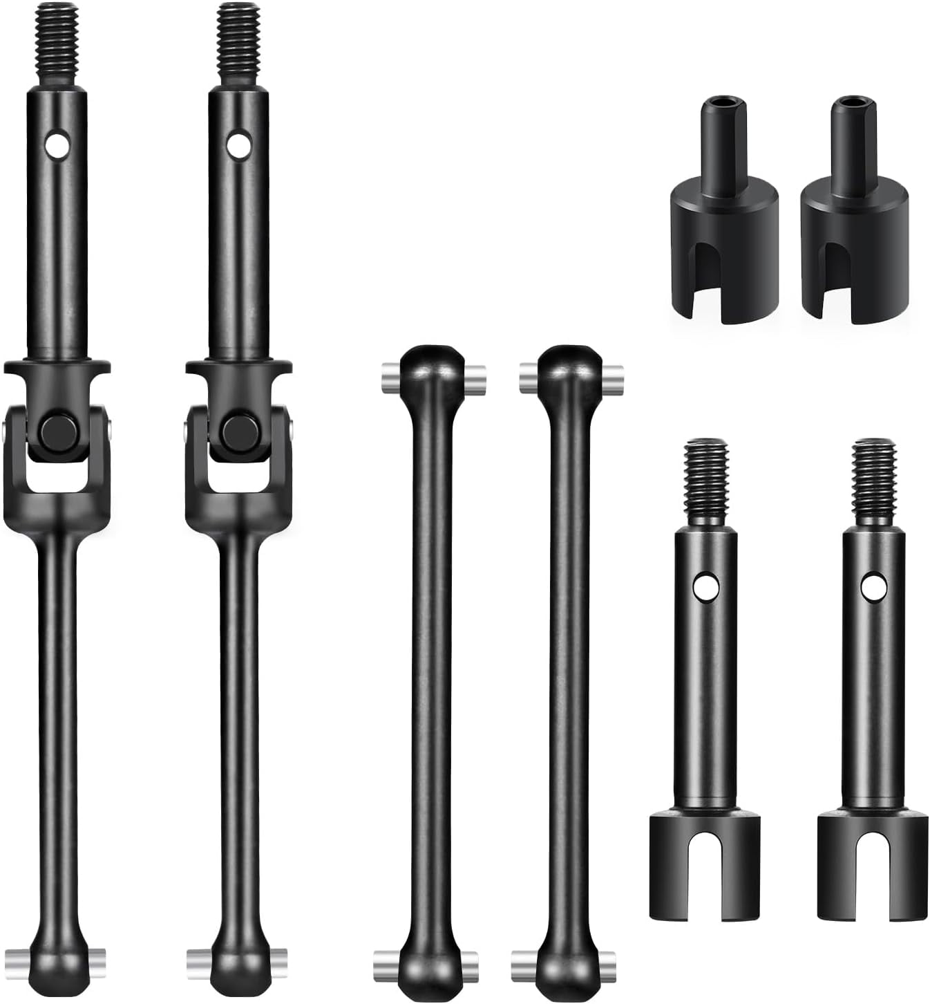 Durable Steel CVD Drive Shafts Black Upgrade Kit for Losi 1/18 Mini LMT ...