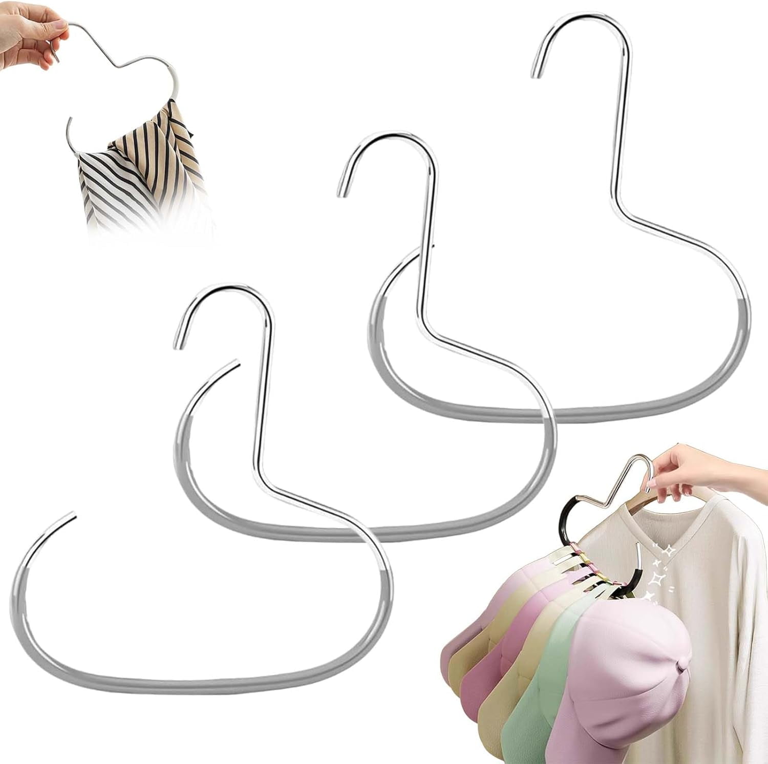 Durable Steel Hangers, Maximize Closet Space with Versatile Storage ...