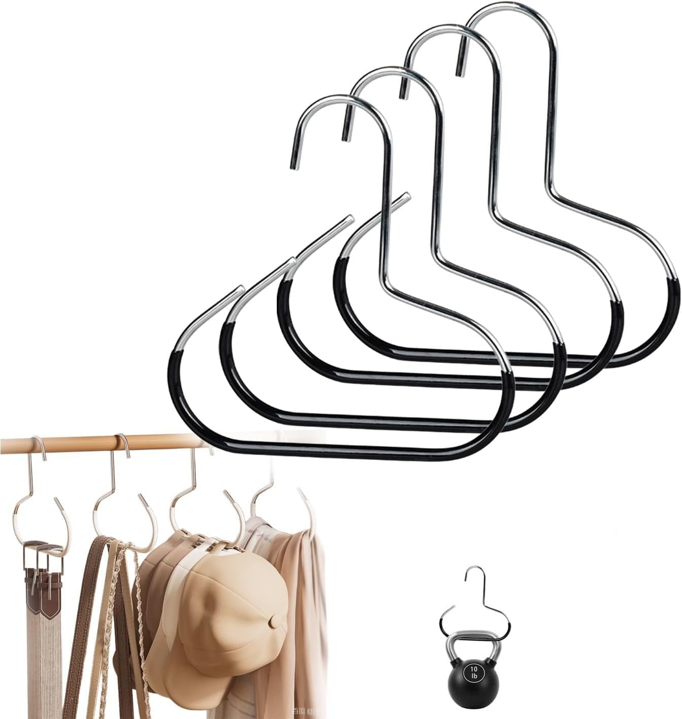 Durable Steel Hangers: Maximize Closet Space with Versatile Storage ...