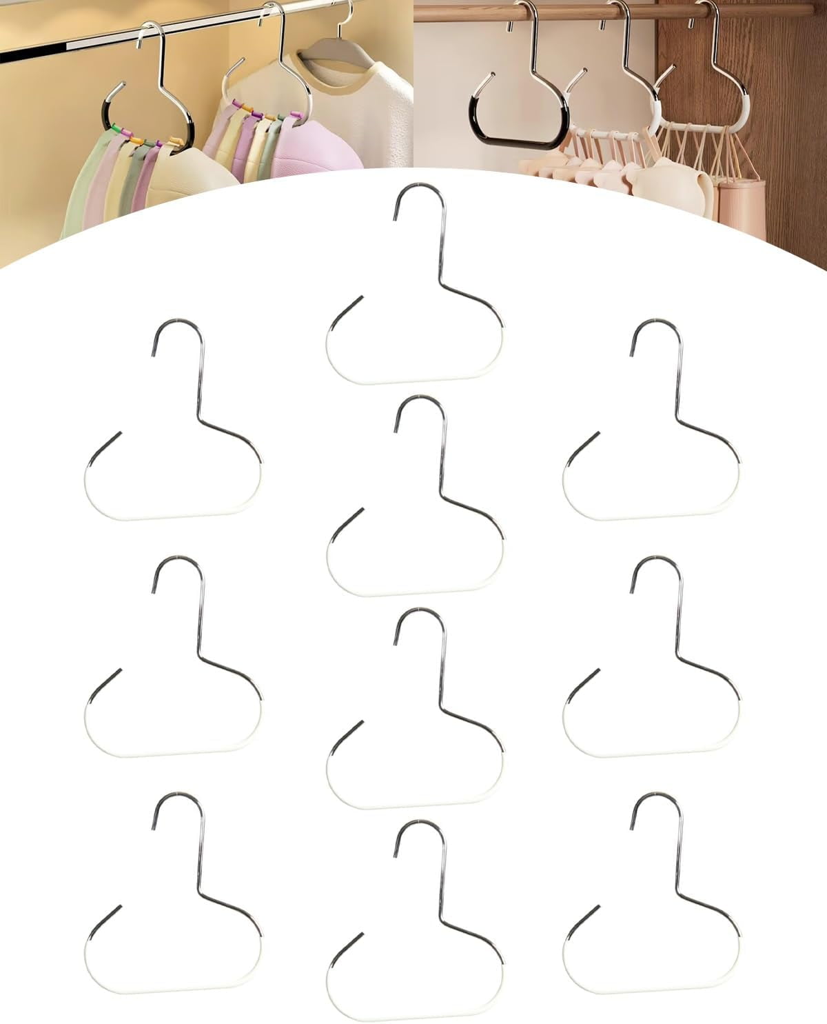 Durable Steel Hangers,Space-Saving Hat Hanger,Multi-use Organizer Cap ...