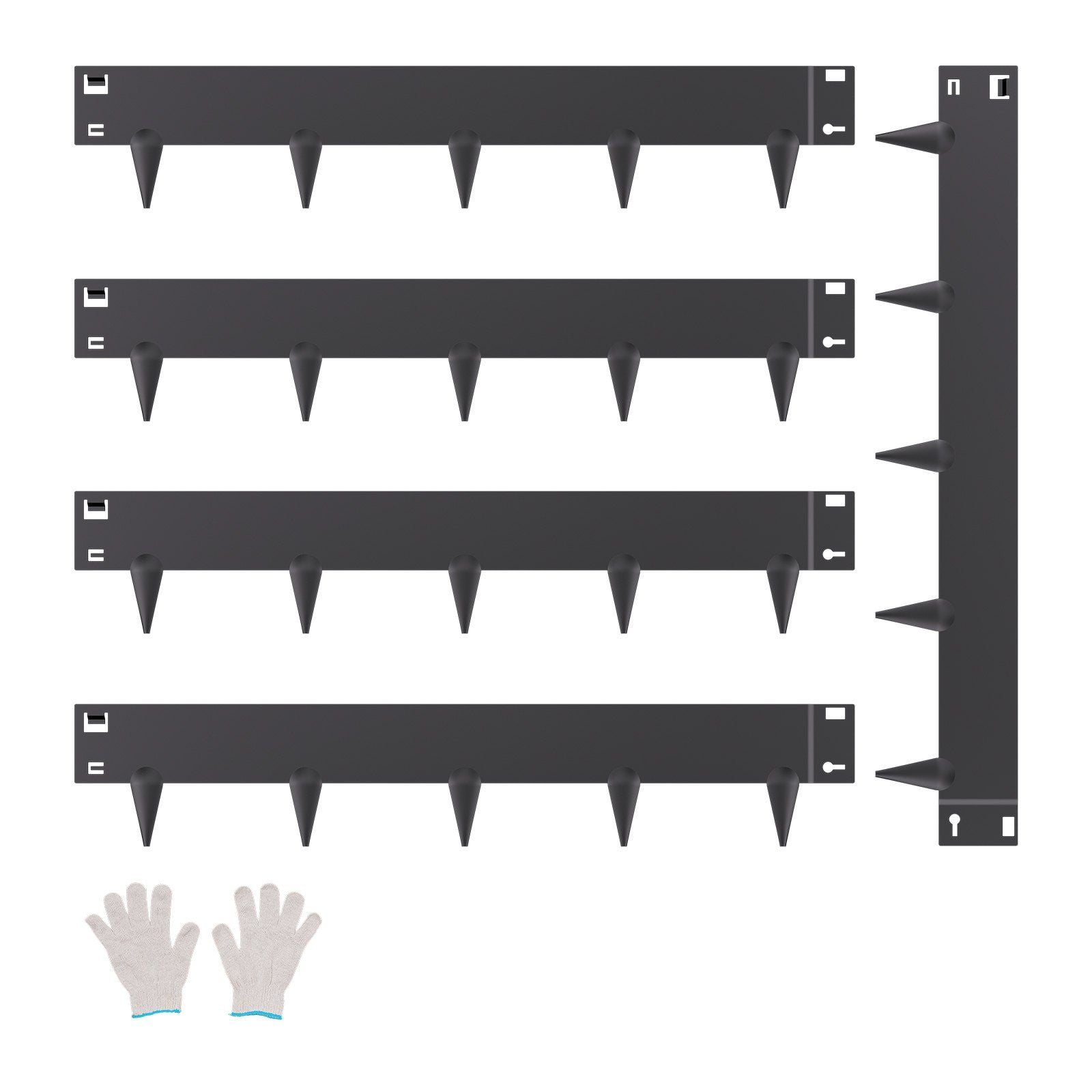 Durable Steel Landscape Edging Strips (5 Pack) - 39” x 4” Rust ...