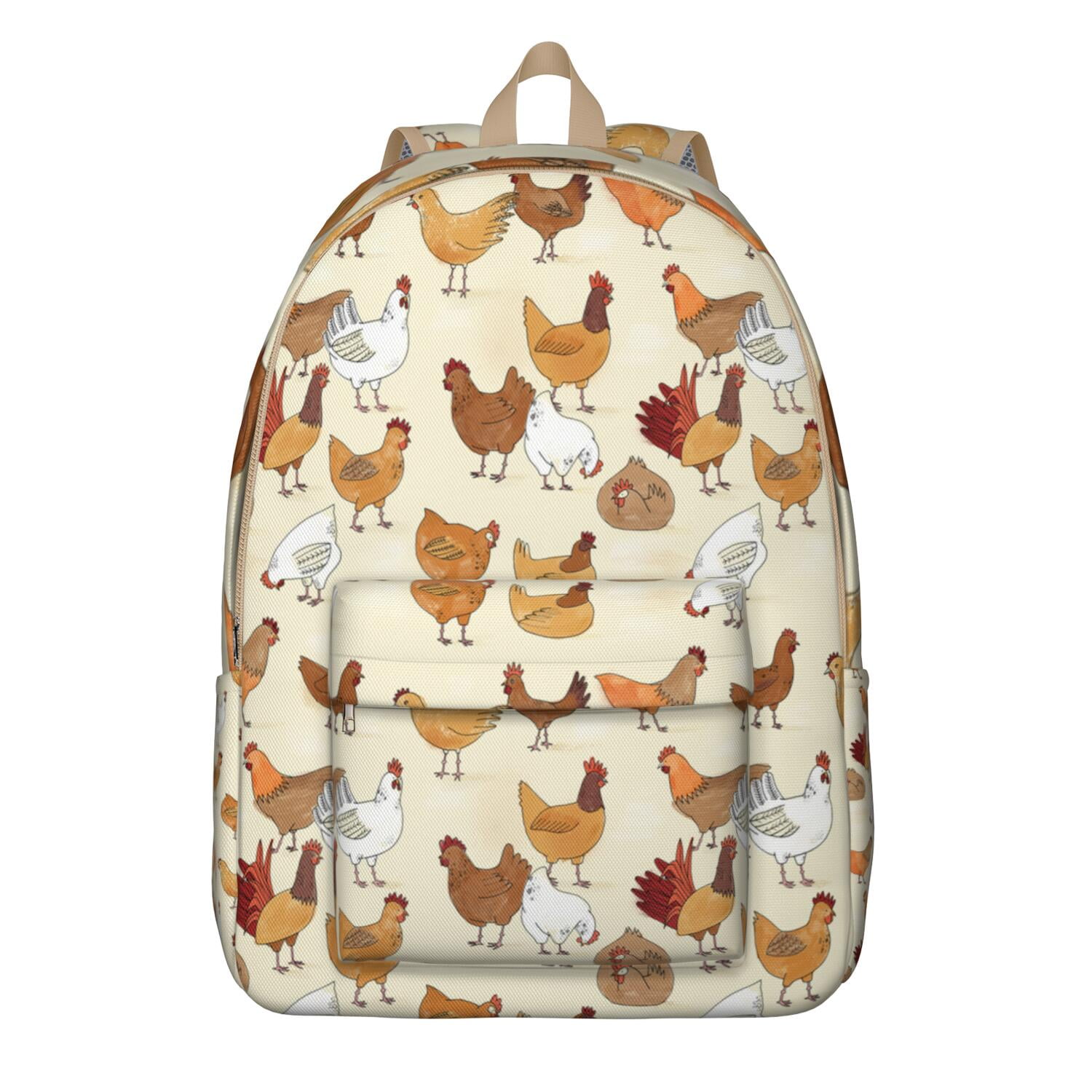 Durable Student Backpack with Rustic Egg and Chick Prints, Best Back to ...