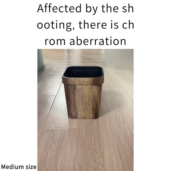 [Durable Stylish Trash Can] Open-Top Trash Can With Pressure Ring And ...
