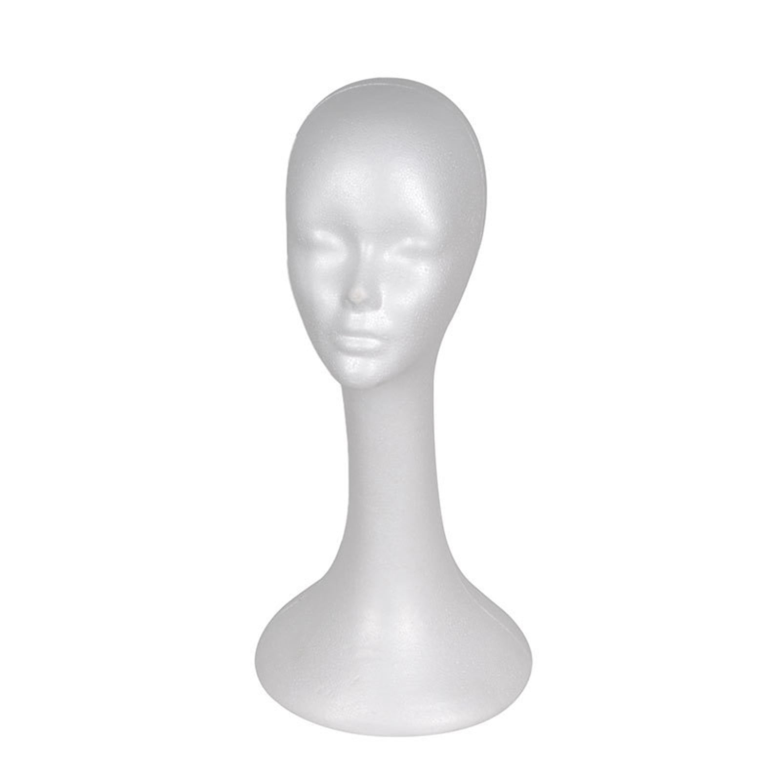 Durable Styrofoam Mannequin Head with Long Neck 18 Inches Tall - For ...