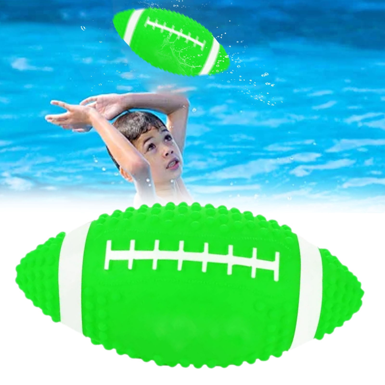 Durable Swimming Pool Football – 9.6-Inch PVC Underwater Rugby Ball for ...