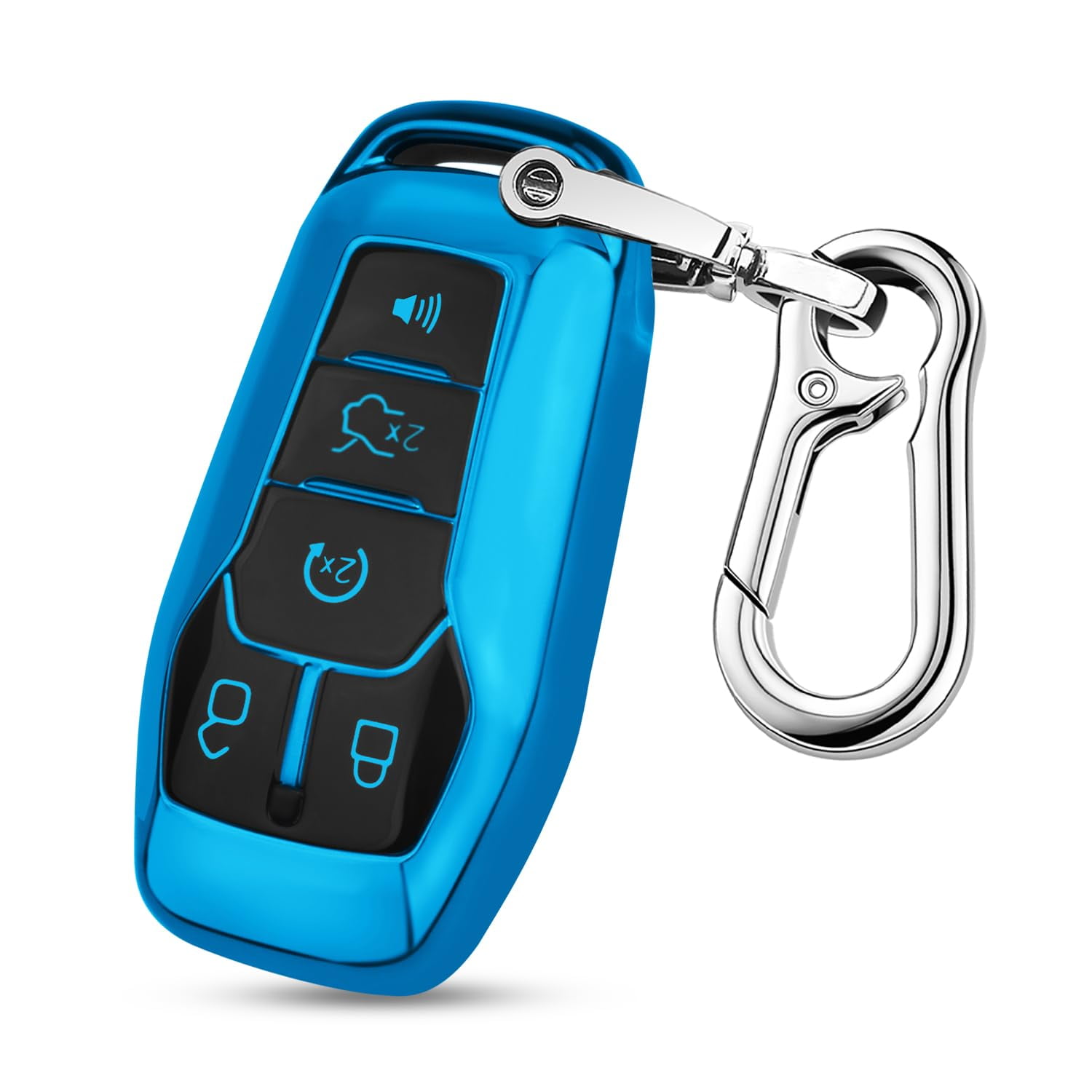 Durable TPU Key Fob Cover with Keychain for Ford Explorer F150 Lincoln ...