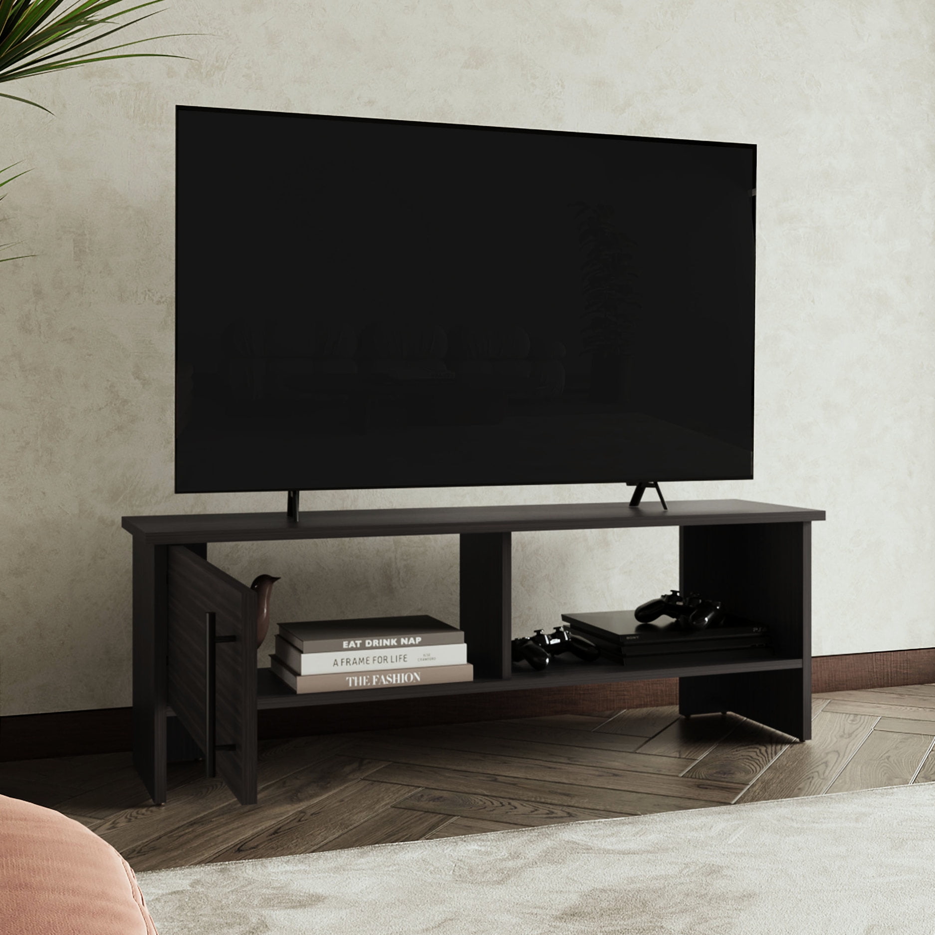 Durable TV Stand+High-Quality Materials"-"Long-Term Entertainment Use ...