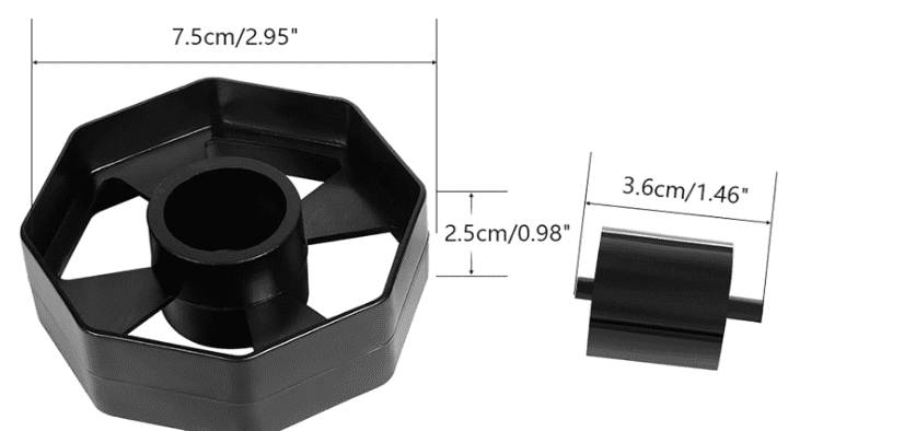 Durable Tape Dispenser Replacement Wheel, Black Roll Wheel, Premium ...